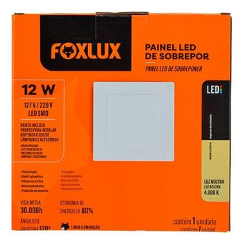 Painel de LED 4000K Bivolt Foxlux - Painel de LED - Magazine Luiza