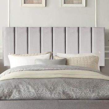 Painel Estofado Carla 140 cm para Cama Box Suede - Cema Decor - Cabeceiras Cama Box - Magazine Luiza