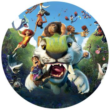 Painel Festa Decoração Redondo Sublimado Croods 1,50X1,50-IMPAKTO ...