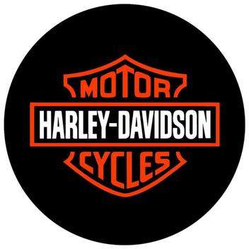 Painel Festa Redondo 3d Harley Davidson Sublimado 1,50M - Fantasia Bras ...