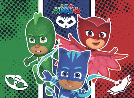 Painel Grande TNT PJ MASKS -1,40x1,03cm - 01 unidade - Piffer - Rizzo ...