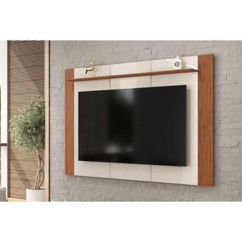Painel Home p/ TV até 75 Pol Helo 183x136cm Off White/Freijó - DJ ...