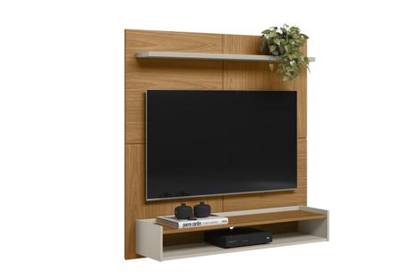 Painel Home Para TV Até 50 Polegadas Creta Nature Off White -Linea ...