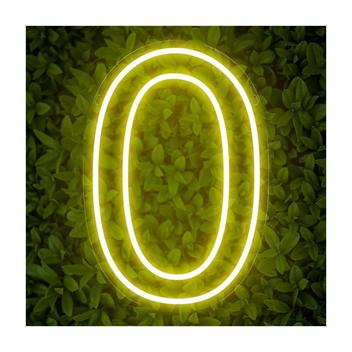 Painel Led Neon Número Luminoso 0 Zero 60cm Decoração Festa - letreiro ...