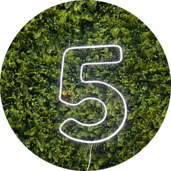 Painel Led Neon Números 0 a 9 Acrílico Cristal 50cm Altura - Laser ...