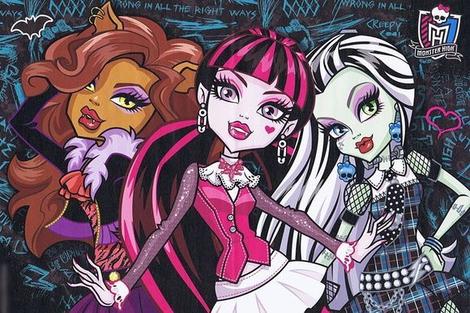 Painel Lona Monster High 150x100cm - x4adesivos - Decoração de Festa ...