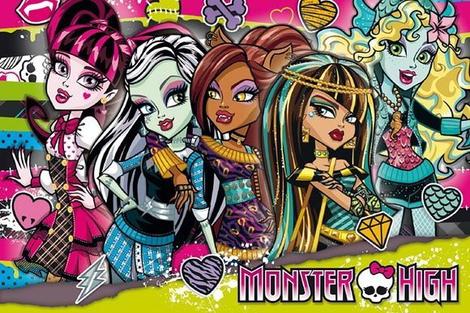 Painel Lona Monster High 150x100cm - x4adesivos - Decoração de Festa ...