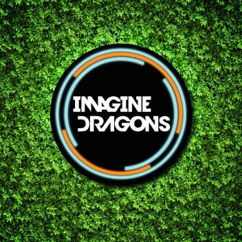 Painel Neon Led Aplique Imagine Dragons 30cm Banda rock - OntheLight ...