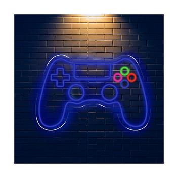 Painel Neon Led Controle Video Game Decoração Quarto Gamer - Bloom ...