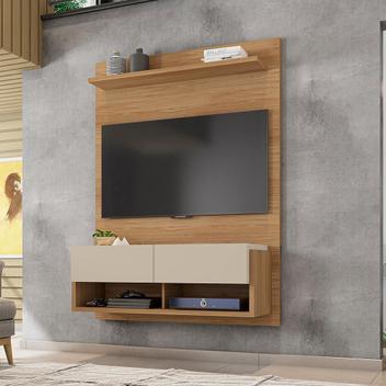 Painel Para TV Até 50 Polegadas Block Marrom Caemmun - Painel para TV ...