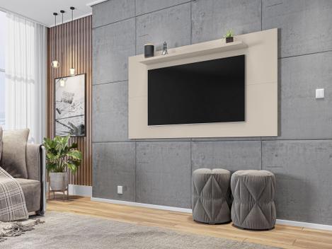 Painel para TV Suspenso1.58 para TVs até 50 Polegadas com 1 Prateleira Madri - CASA LUKE ...