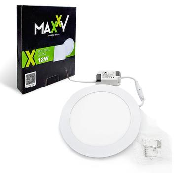 Painel Plafon Redondo Embutir 12w Branco Frio 6500k - MAXXY - Plafon ...