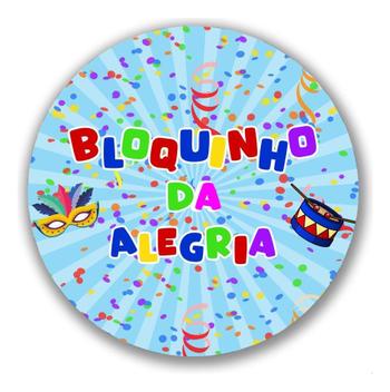 Painel Redondo Carnaval Decorativo Com Elastico 50cm X 50cm - NoBrand ...