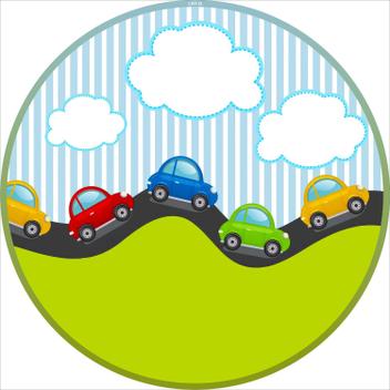 Painel Redondo CARROS 33 - IMPAKTO VISUAL - Painel de Festas - Magazine ...