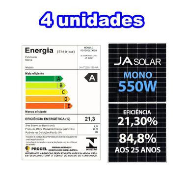 Painel Solar 550w Deep Blue 144 Cel Mono Half Cell 21,3% Eficiencia ...