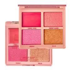 Paleta blush e iluminador blush e shine rosé gold ruby rose - Estojos e ...