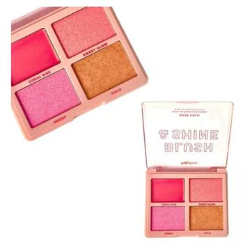 Paleta De Blush E Iluminador Blush Shine Rose Gold - Ruby Rose ...