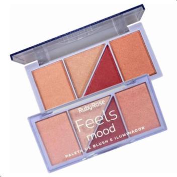 Paleta de blush e iluminador feels mood hb75292 rr - RUBY ROSE - Estojos e Paletas de Maquiagem ...