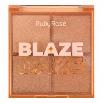 Paleta De Iluminador Glow Blaze Daze - Ruby Rose - Iluminador Facial - Magazine Luiza