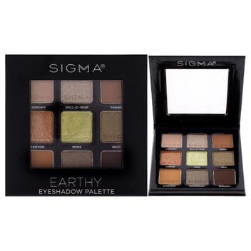 Paleta de sombras SIGMA Earthy para mulheres 1mL - Estojos e Paletas de ...