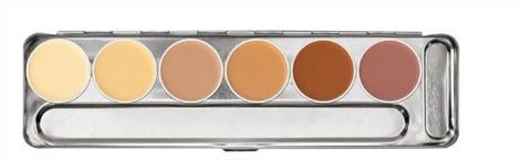 Paleta Dermacolor 6 Cores Kryolan Modelo Bp3 Original - Estojos e ...