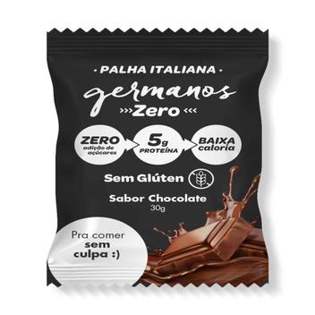 Palha Italiana Chocolate Zero Açúcar 30g 5g Whey Protein - Germanos ...