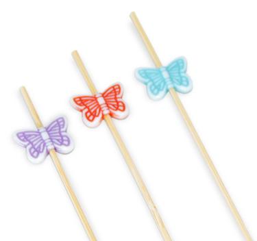 Palitos Bambu P/ Petisco Silver Plastic 20un Ha 017 - Palito para ...