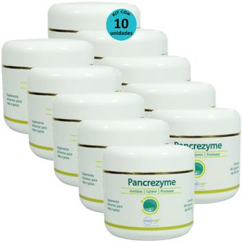 Pancrezyme 60 Cápsulas 500mg Para Cães e Gatos Inovet Kit Com 10 ...