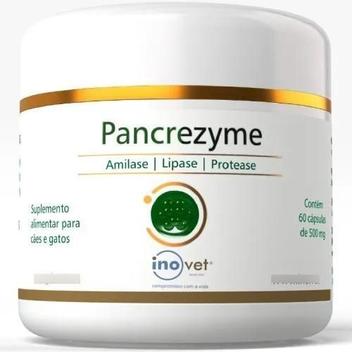 Pancrezyme Capsulas 500Mg Inovet - Vitaminas e Suplementos para Pet ...