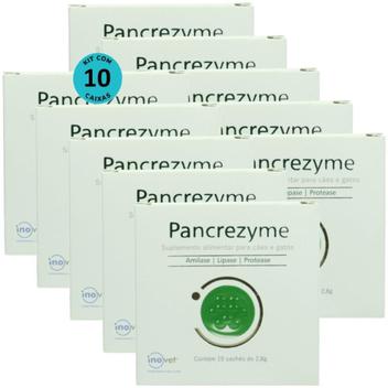 Pancrezyme Suplemento Cães E Gatos 2,8G Com 10 Sachê Kit 10 - Inovet ...