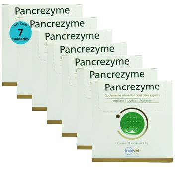 Pancrezyme Suplemento Cães E Gatos 30 Sachê 2,8G Kit 7 - Inovet ...