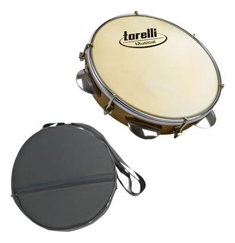 Pandeiro De Madeira 8'' Pele Animal Torelli Tp356 Com Bag Lx - Pandeiro ...