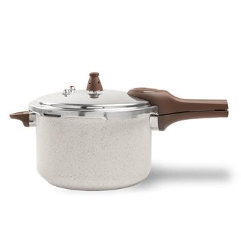 Panela de Pressão Antiaderente Ceramica Brinox 6,8 Litros Cooktop Fogão ...