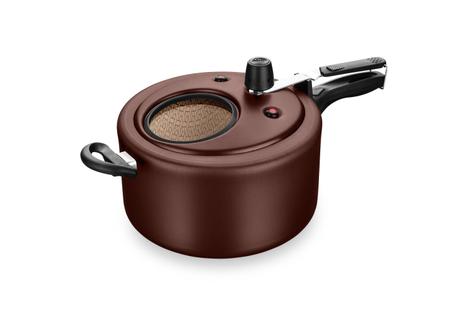 Panela De Pressão Antiaderente Com Visor 6,0 Litros MTA - Panela de ...