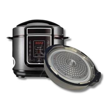 Panela De Pressão Elétrica 6 Litros Aço Inox Timer Digital Econômica ...