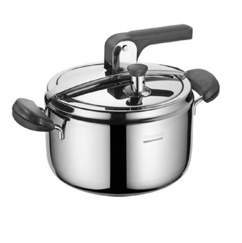 Panela de Pressão Italiana Barazzoni 7L Prata Aço Inox 3 Válvulas Fundo ...