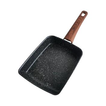 Panela retangular japonesa de pedra médica de ferro fundido Oko ...