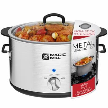 Panela Slow Cooker Antiaderente Magic Mill 10L com Tampa - Panelas ...