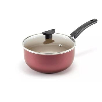 Panela Teflon Antiaderente + Tampa De Vidro Reforçada No 16 - Alumínio ...