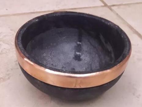 Panelas para caldo / batata recheada com aro em cobre - Minas Pedra ...