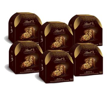 Panetone Lindt Duplo Chocolate 400G (6 Unidades) - Virginia - Panetone ...