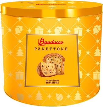Panettone Bauducco Lata 750g Tradicional Frutas - Panetone - Magazine Luiza