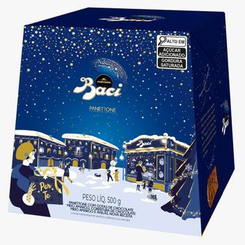 Panettone com Gotas de Chocolate Meio Amargo Baci Perugina 500g - Gotas ...
