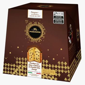 Panettone com Gotas e Cobertura de Chocolate Perugina 500g - Panetone ...