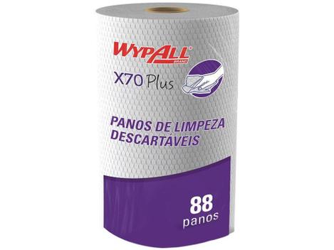 Pano de Limpeza Multiuso Descartável Microfibra - WypAll X70 Plus 88 ...