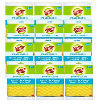 Pano de limpeza Scotch-Brite Sponge, pacote com 24 unidades ...
