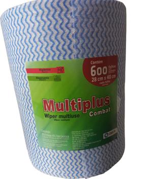Pano Multiuso Multiplus Combat Azul 600 Folhas 28cm X 240m - OBER ...