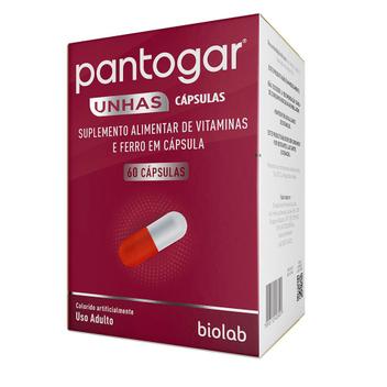 Pantogar Suplemento Alimentar De Vitaminas e Ferro 60 Cápsulas - Biolab ...