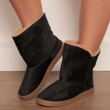 Pantufa Bota Esquimo Solado Borracha Forrada - Hug Box - Pantufa ...