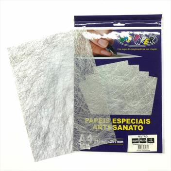 Papel A4 30g Offpaper feltro prata 10 folhas - Papéis - Magazine Luiza